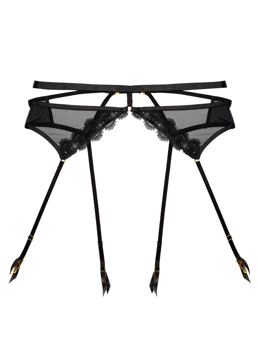 Esther Lace Applique Garter Belt By Playful Promises Viennemilano